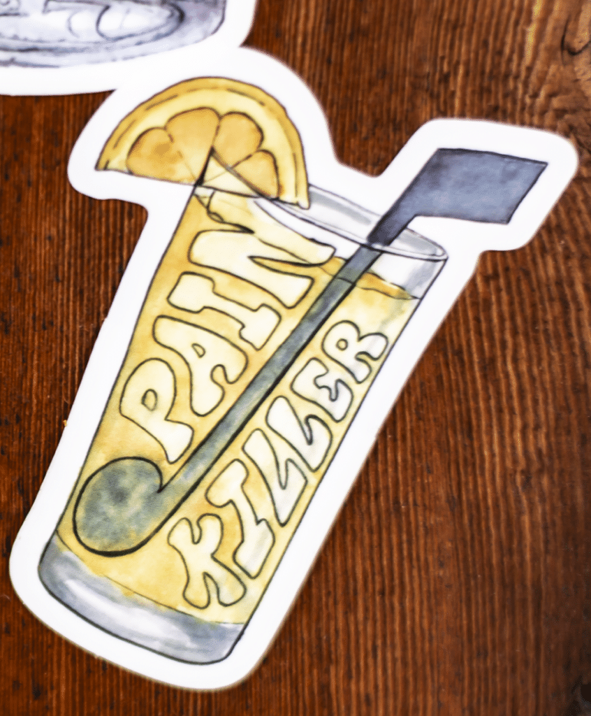 Pain Killer Sticker - Chillin' Inc.